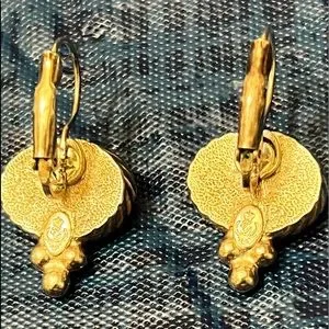 Crown PD | Jewelry | Vintage Signed Crown Pd Unique Black Onyx Dangling ...